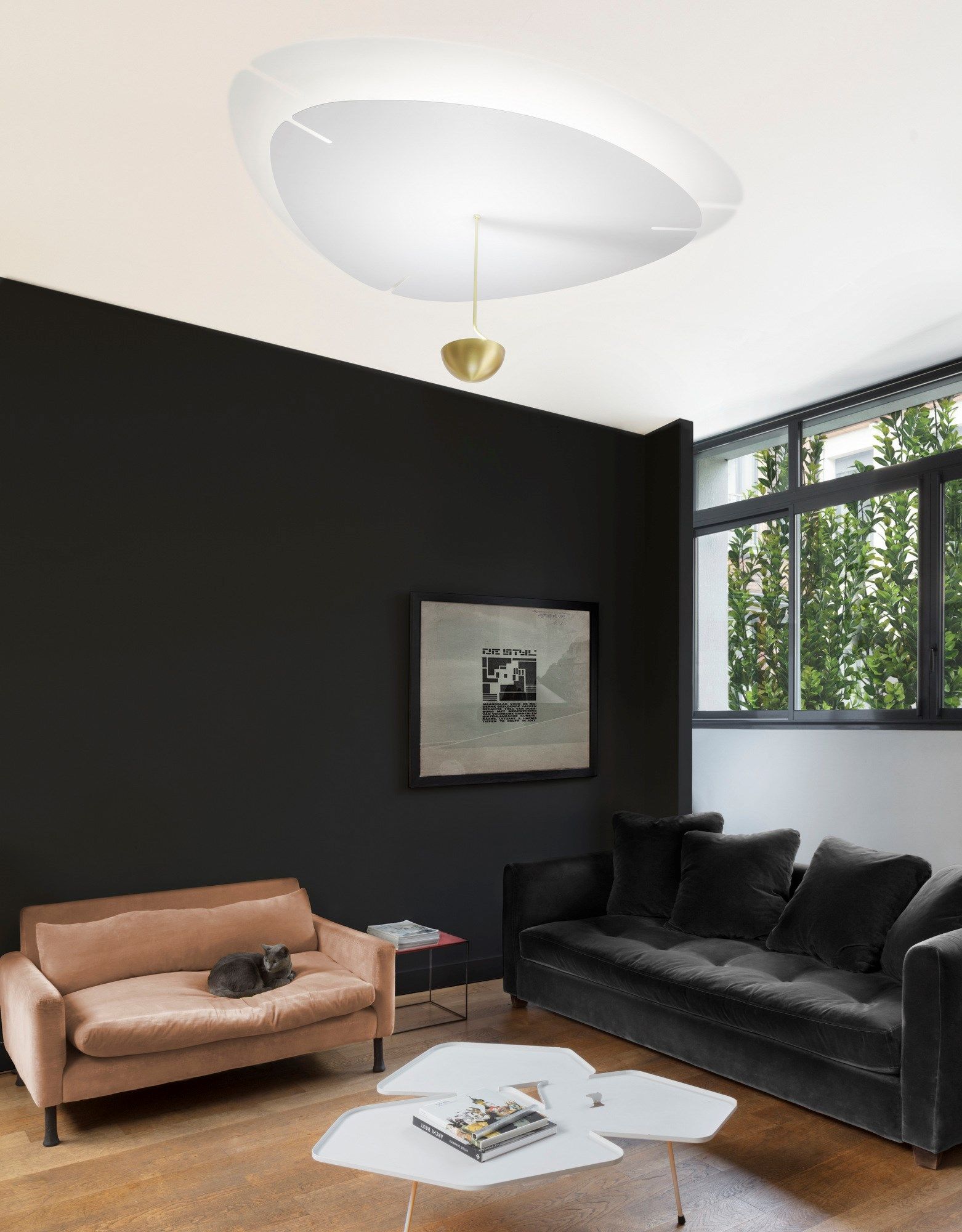 LED steel ceiling light FLOW By bs.living