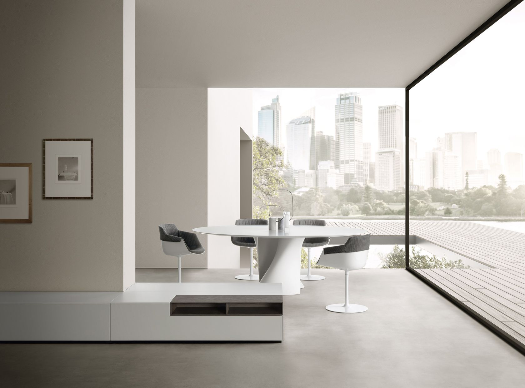 FLOW SLIM | Silla giratoria By MDF Italia diseño Jean-Marie Massaud