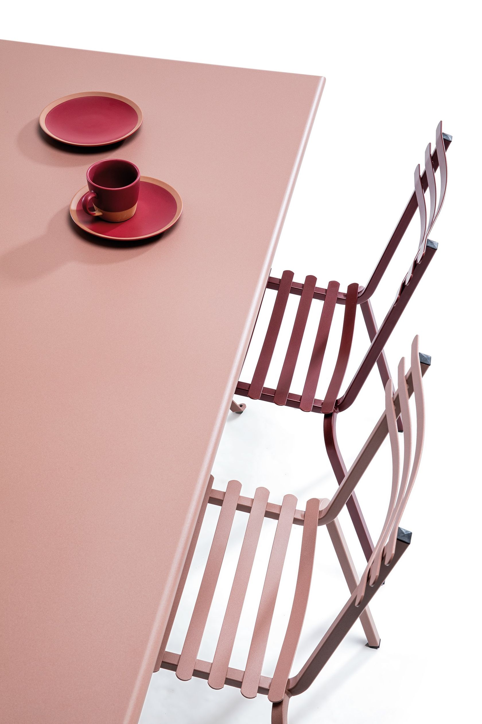 FLOWER Sedia impilabile da giardino in ferro By Ethimo