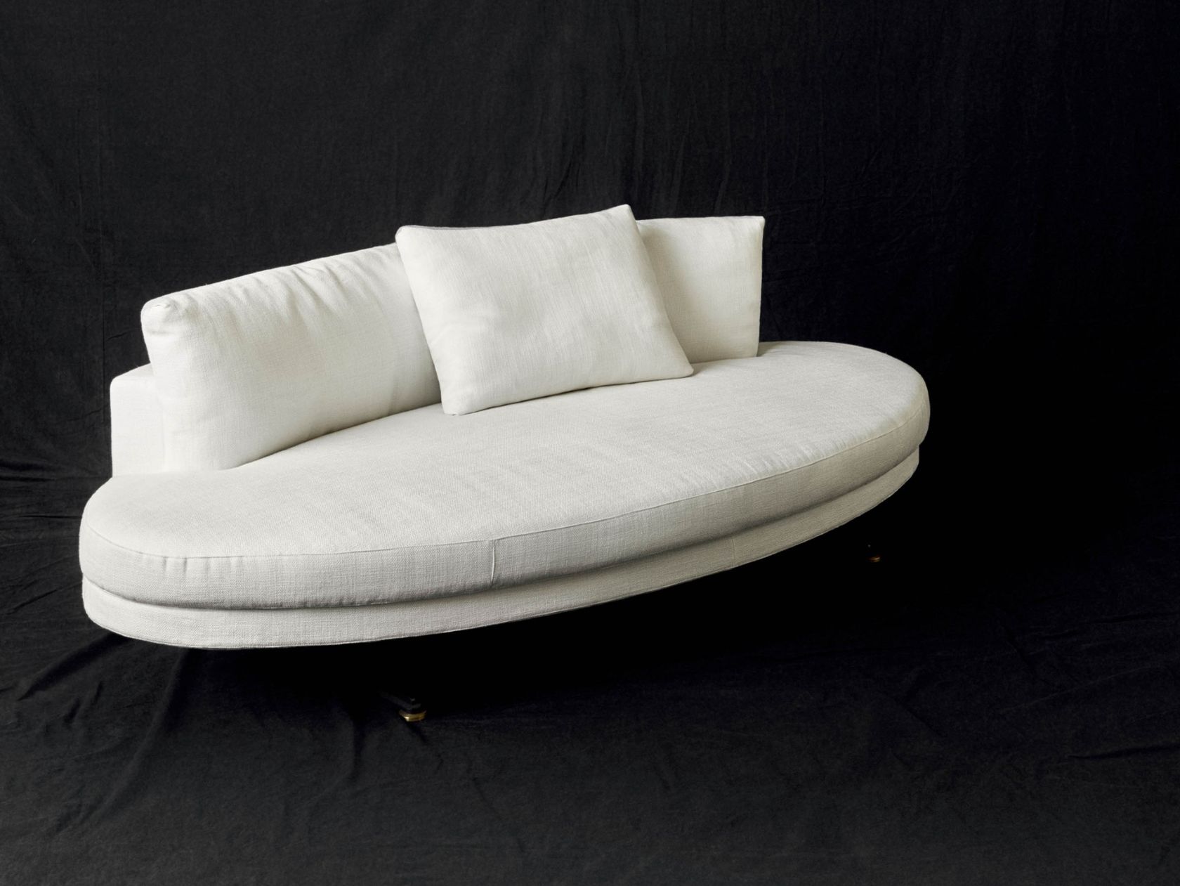 FLOYD-HI Fabric bench with back By Living Divani | design Piero Lissoni