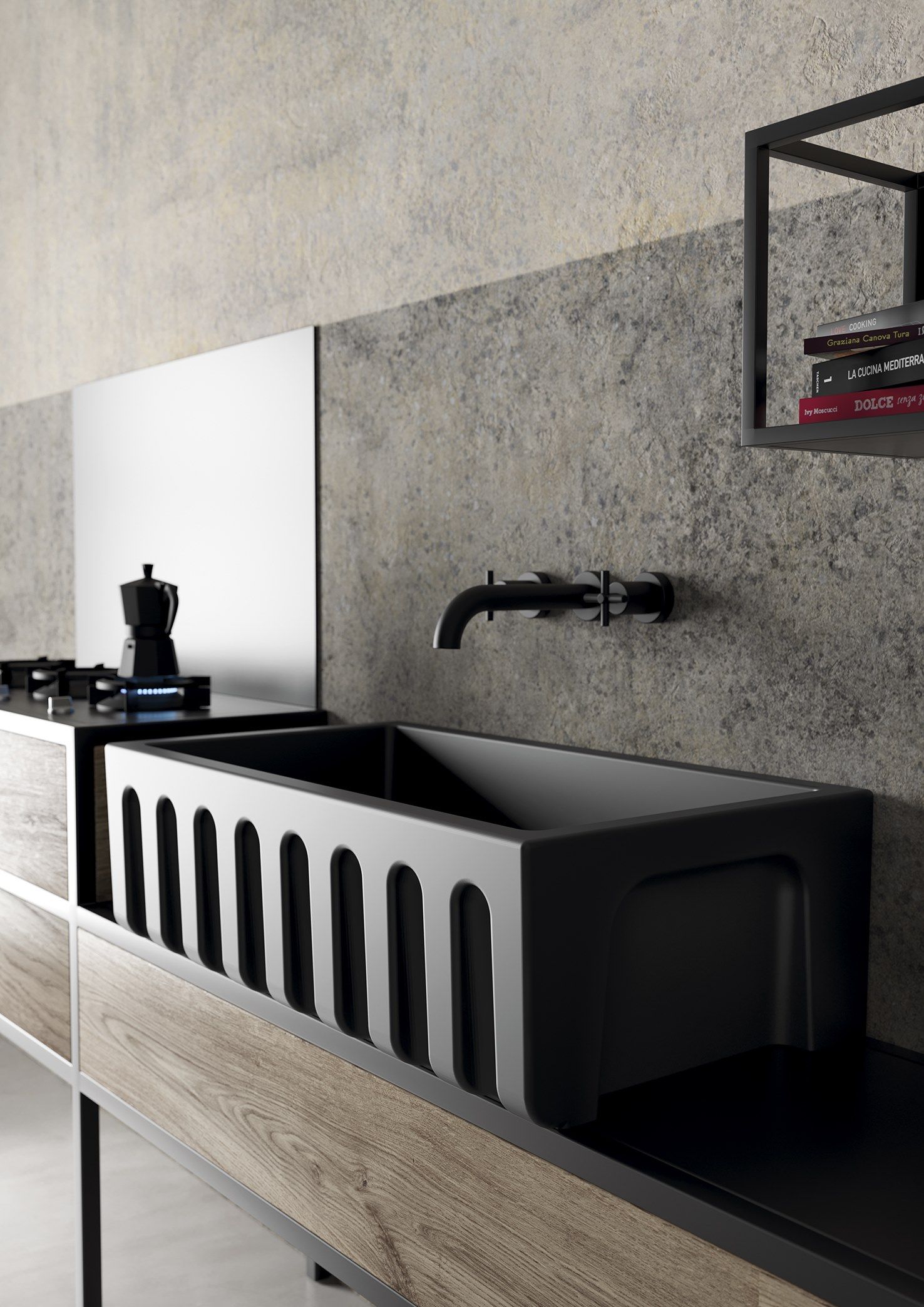 KITCHEN Reversible sink By GALASSIA | design C/RI GALASSIA