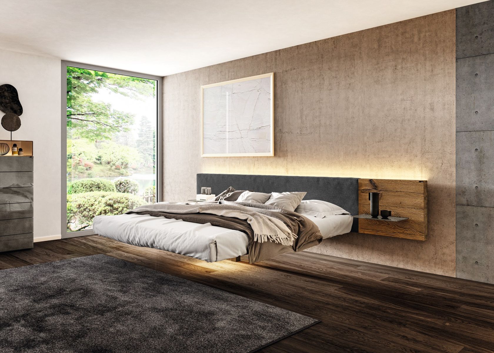 FLUTTUA WILDWOOD | Bed By Lago design Daniele Lago