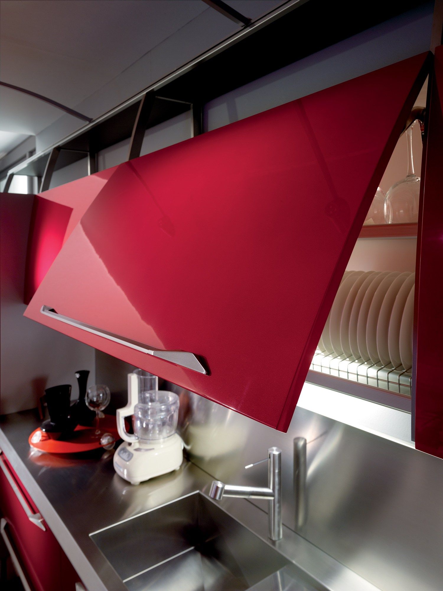 Lacquered fitted kitchen FLUX Scavolini Line By Scavolini design ...