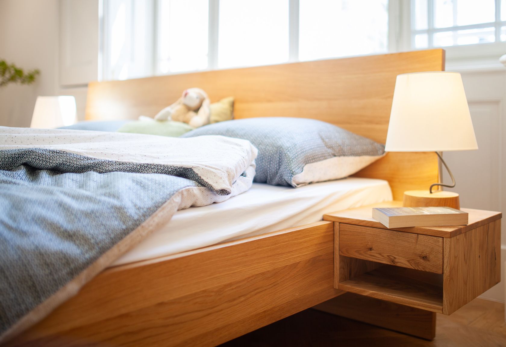 FLY Wooden bedside table with drawers By sixay furniture