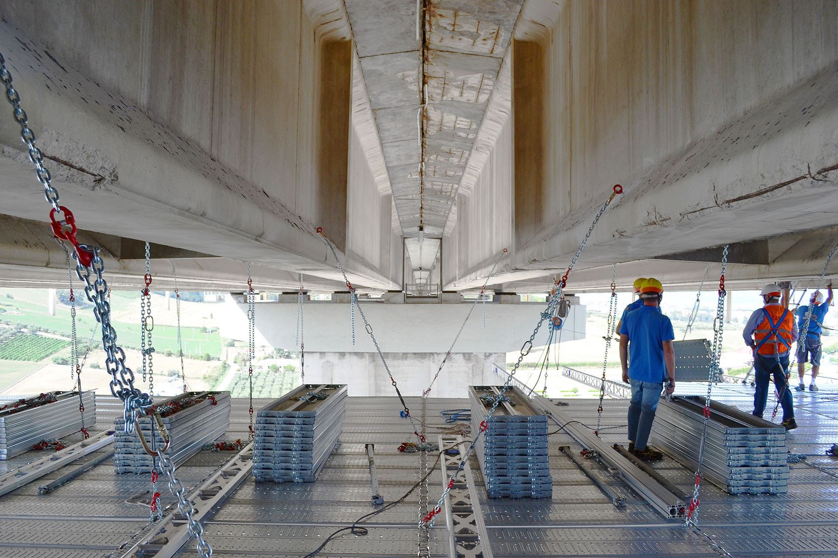 FLYDECK Tubular structure and scaffolding By Pilosio