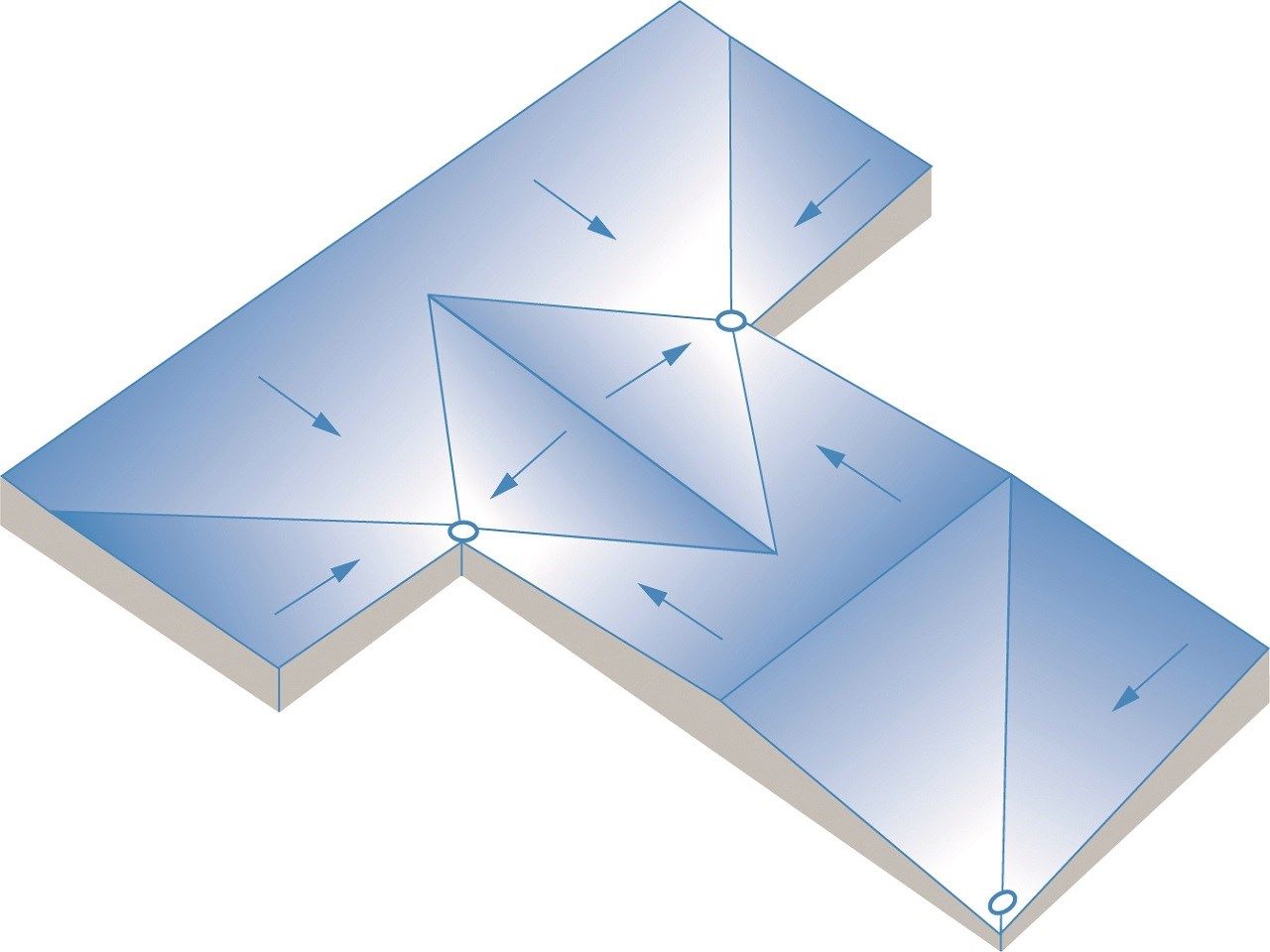 FOAMGLAS® READY T3+ TAPERED Cellular glass Thermal insulation panel By FOAMGLAS