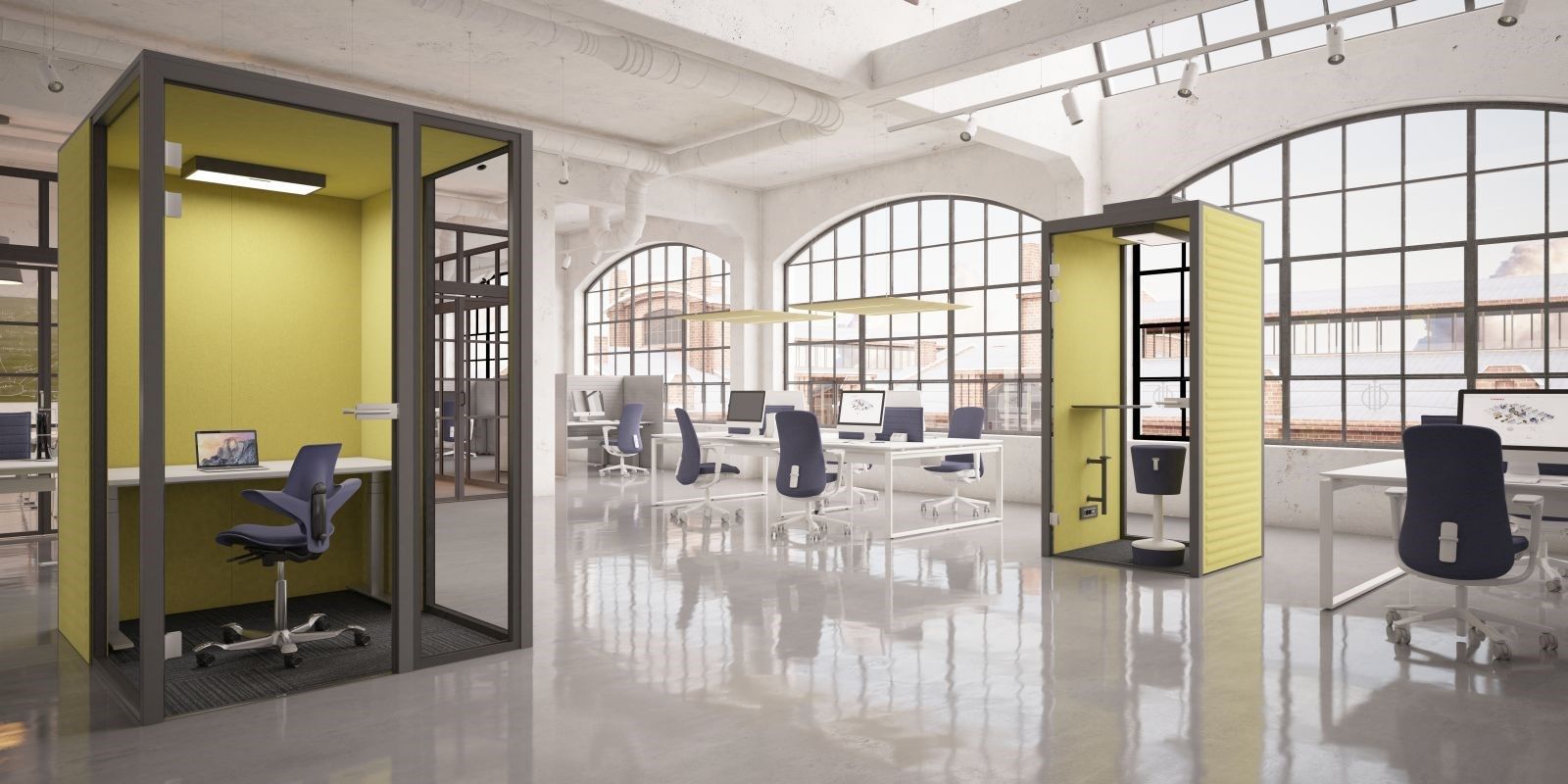 Acoustic multimedia office booth FOCUS ROOM Silent Cube Collection By ...