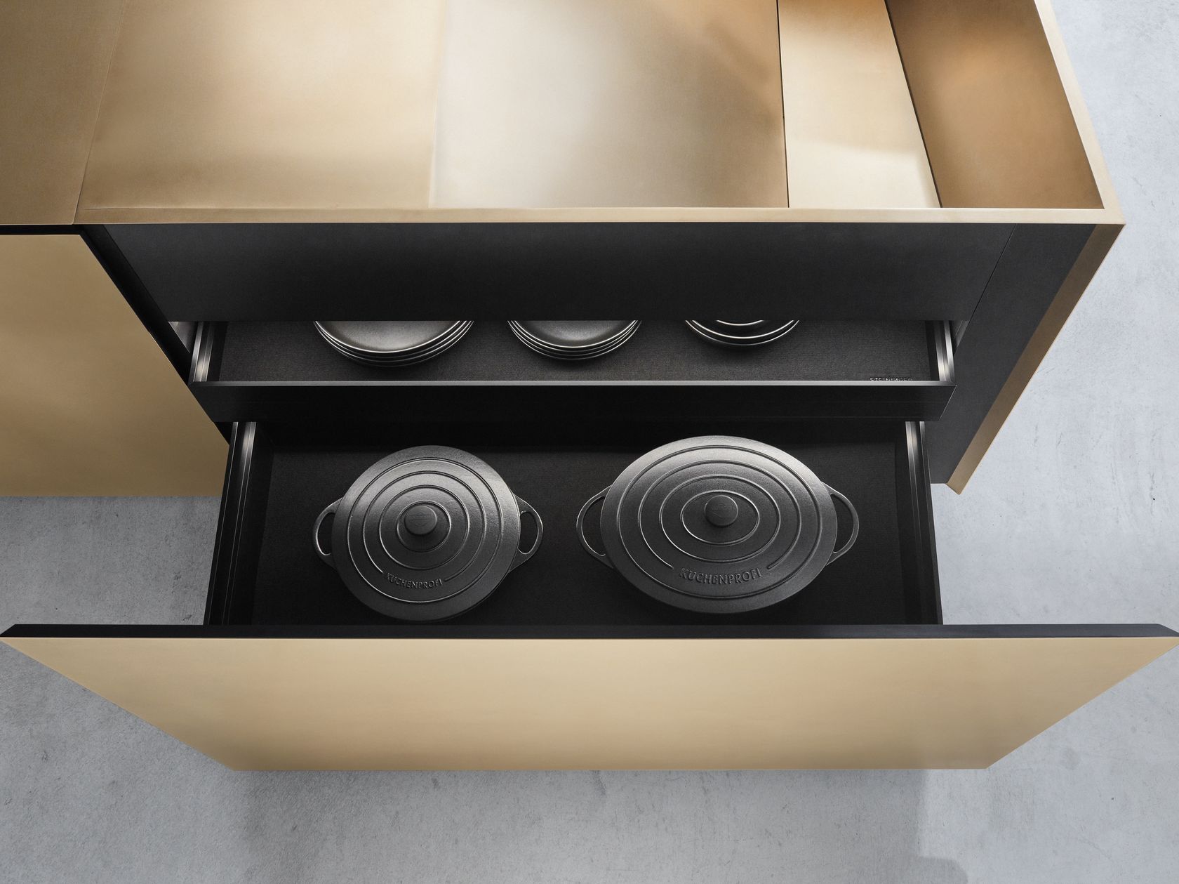 FOLD Kitchen with smart touch high-tech surface By STEININGER | design ...