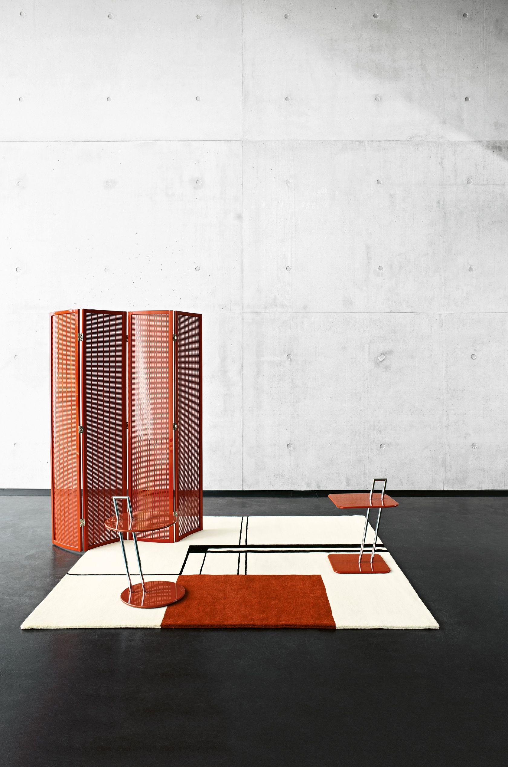 FOLDING SCREEN Metal and wood screen By ClassiCon | design Eileen Gray