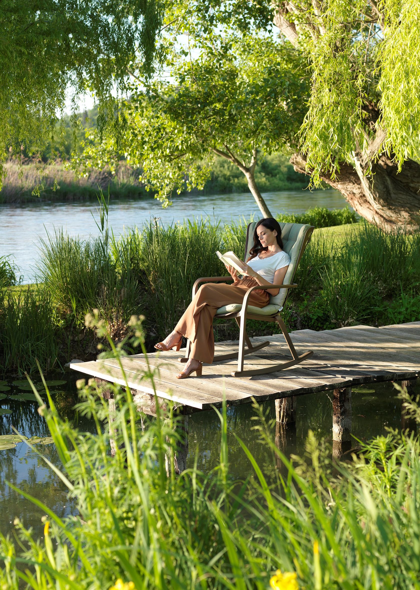 FOLIO ROCKING Rocking polypropylene garden chair By Nardi | design ...