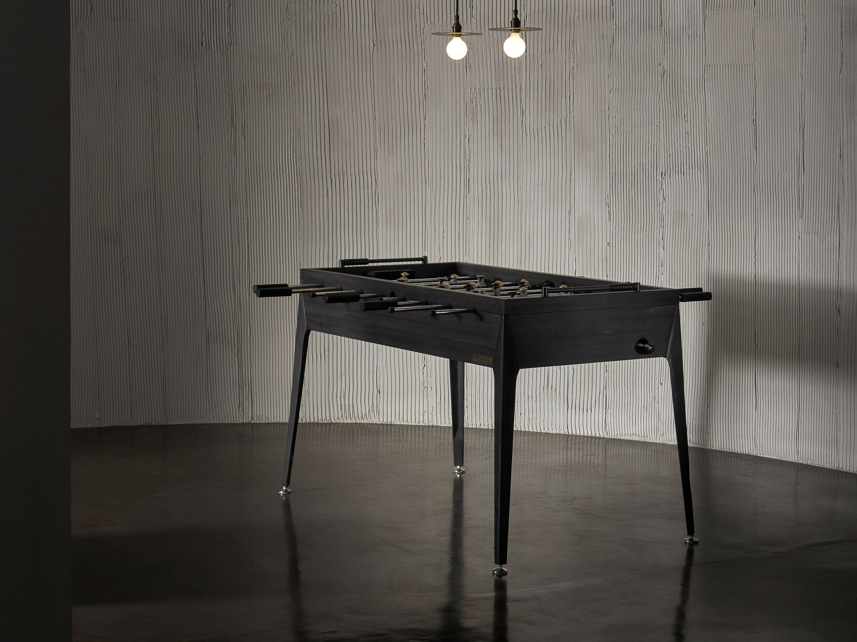Foosball table Rectangular oak football table By District Eight