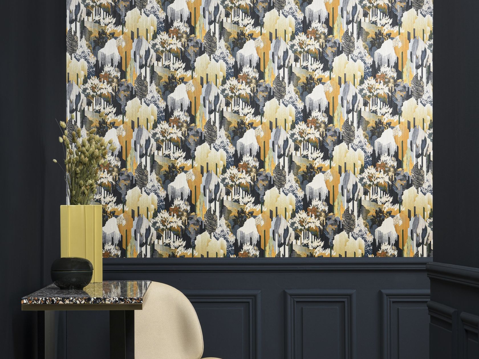 Motif vinyl wallpaper FORÊT By LELIEVRE