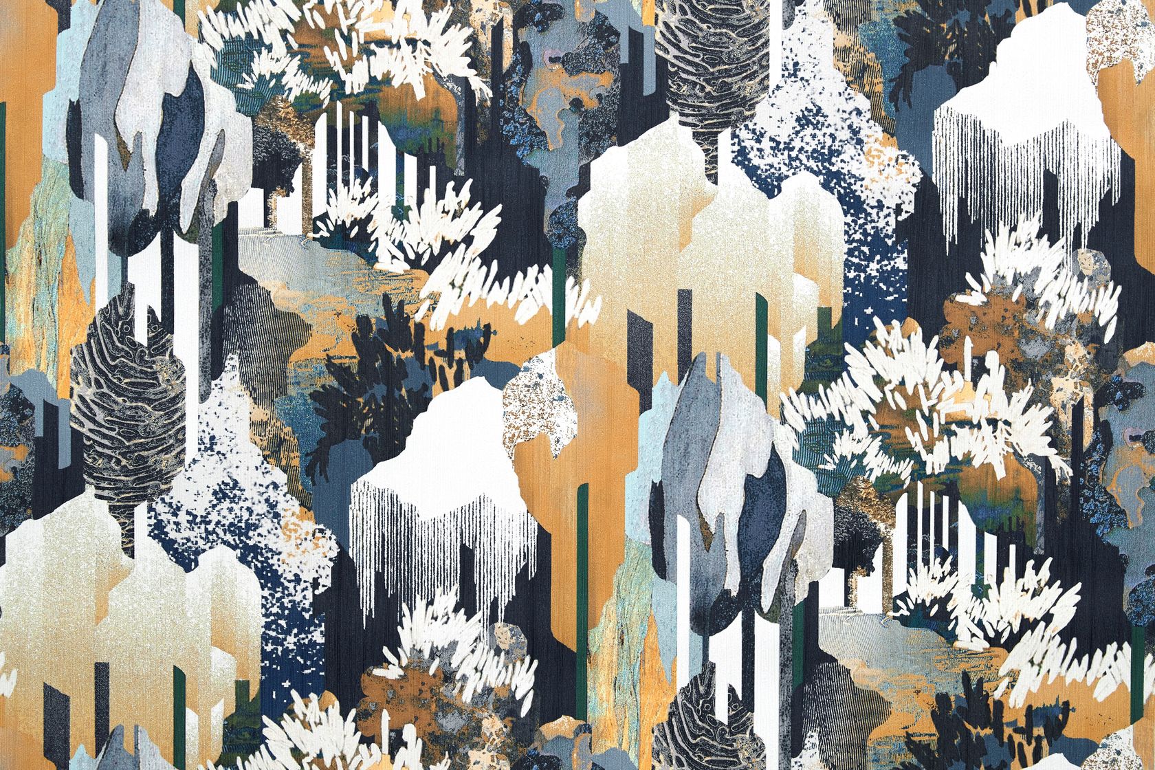 Motif vinyl wallpaper FORÊT By LELIEVRE