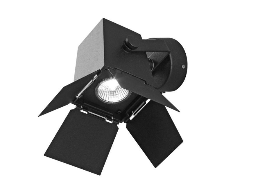 FOTO Wall-mounted adjustable metal spotlight By Zero | design ...