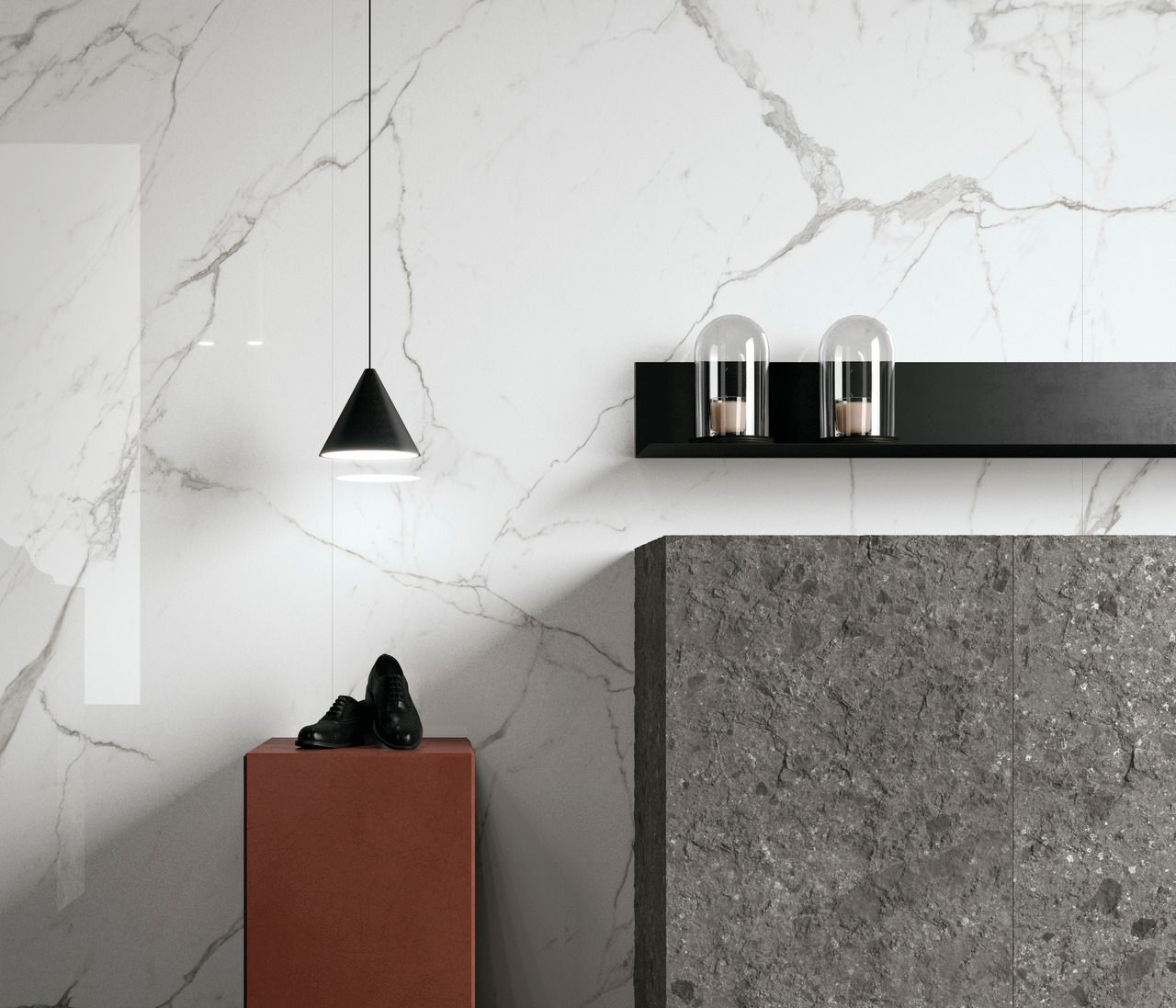 Porcelain stoneware wall/floor tiles with stone effect FRAGMENTA FULL ...