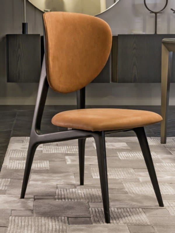 Upholstered leather chair FUN By Shake design Andrea Zonta