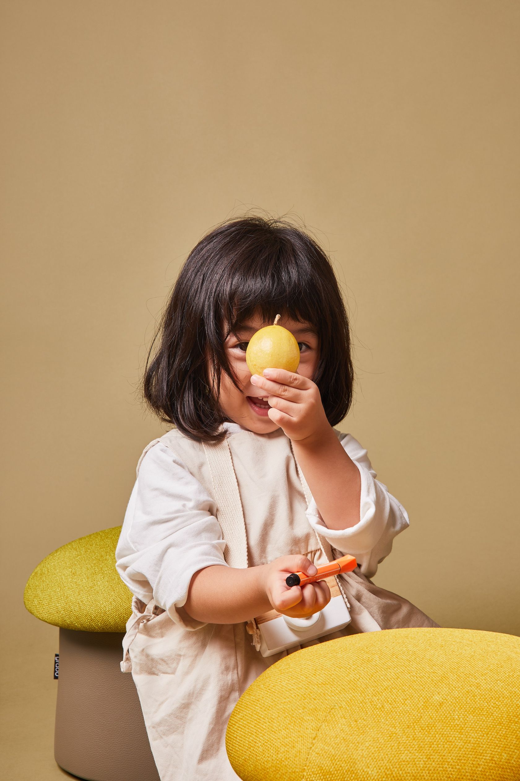 FUNGO KID | Kids pouf Upholstered Kids pouf By grado design