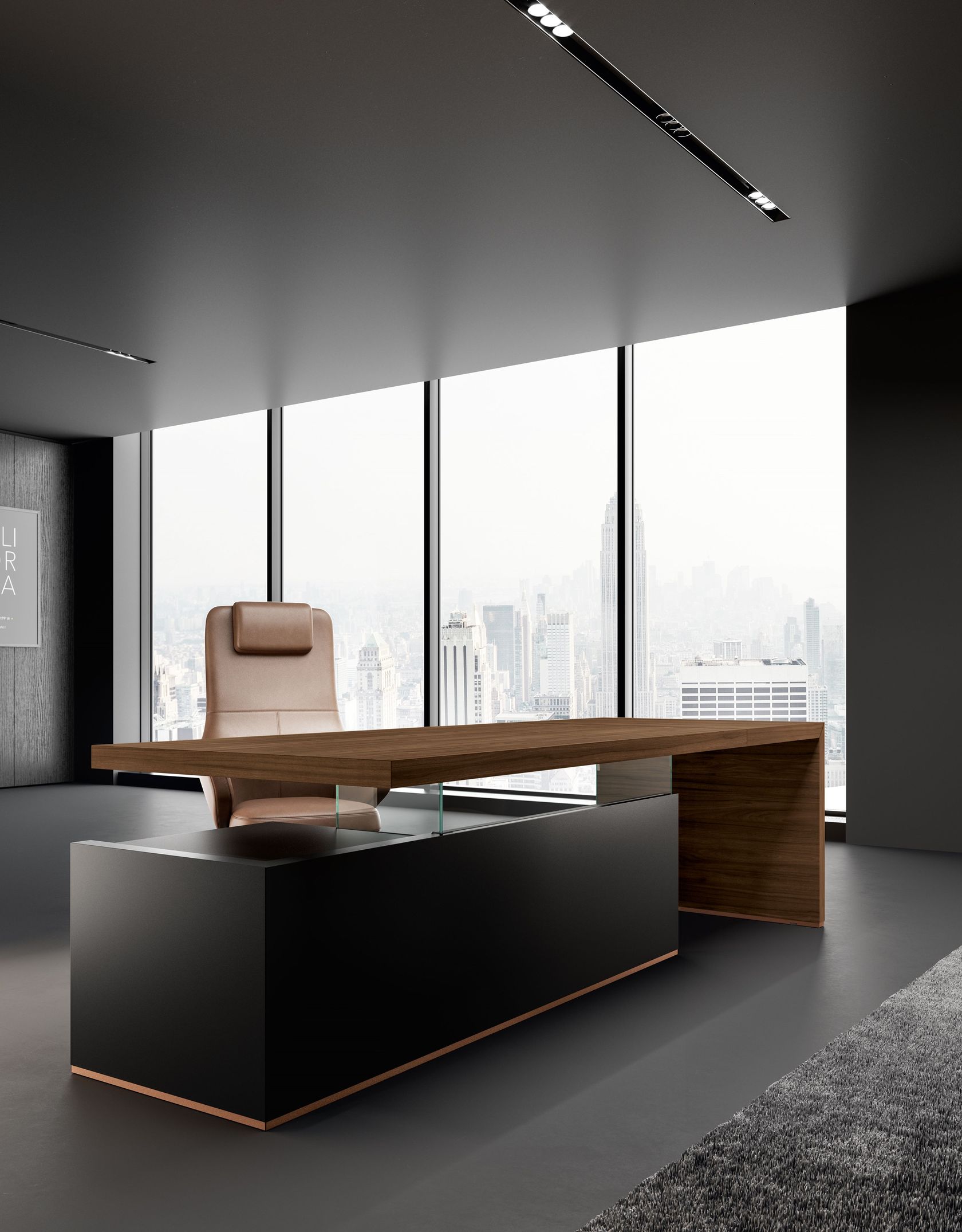 FUSION office desk By About Office design Roberto Giacomucci