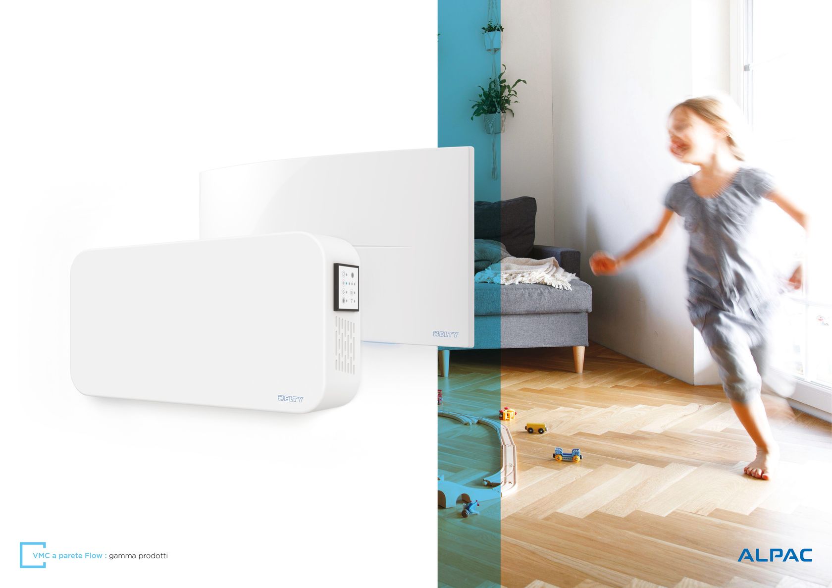 Mechanical forced ventilation system Flow ALIANTE By Alpac