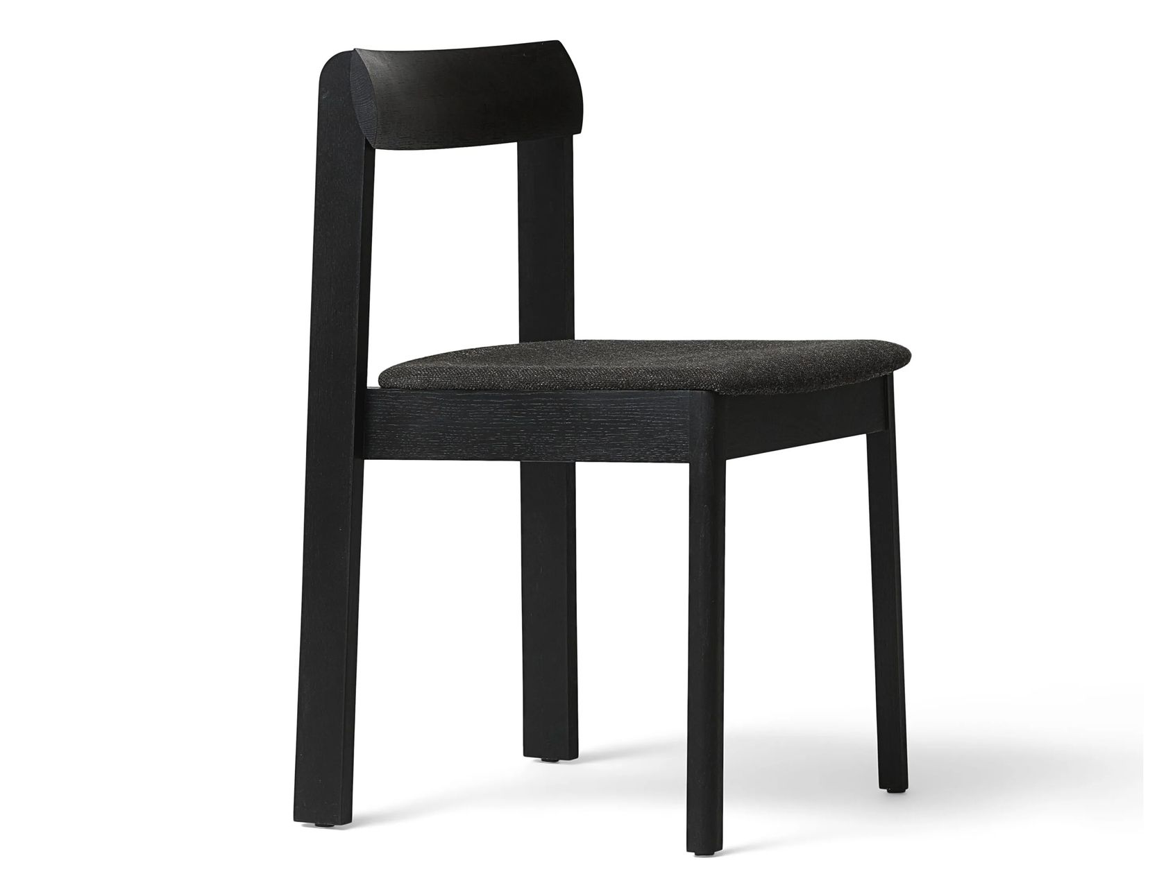 BLUEPRINT Stackable oak chair with integrated cushion By Form & Refine