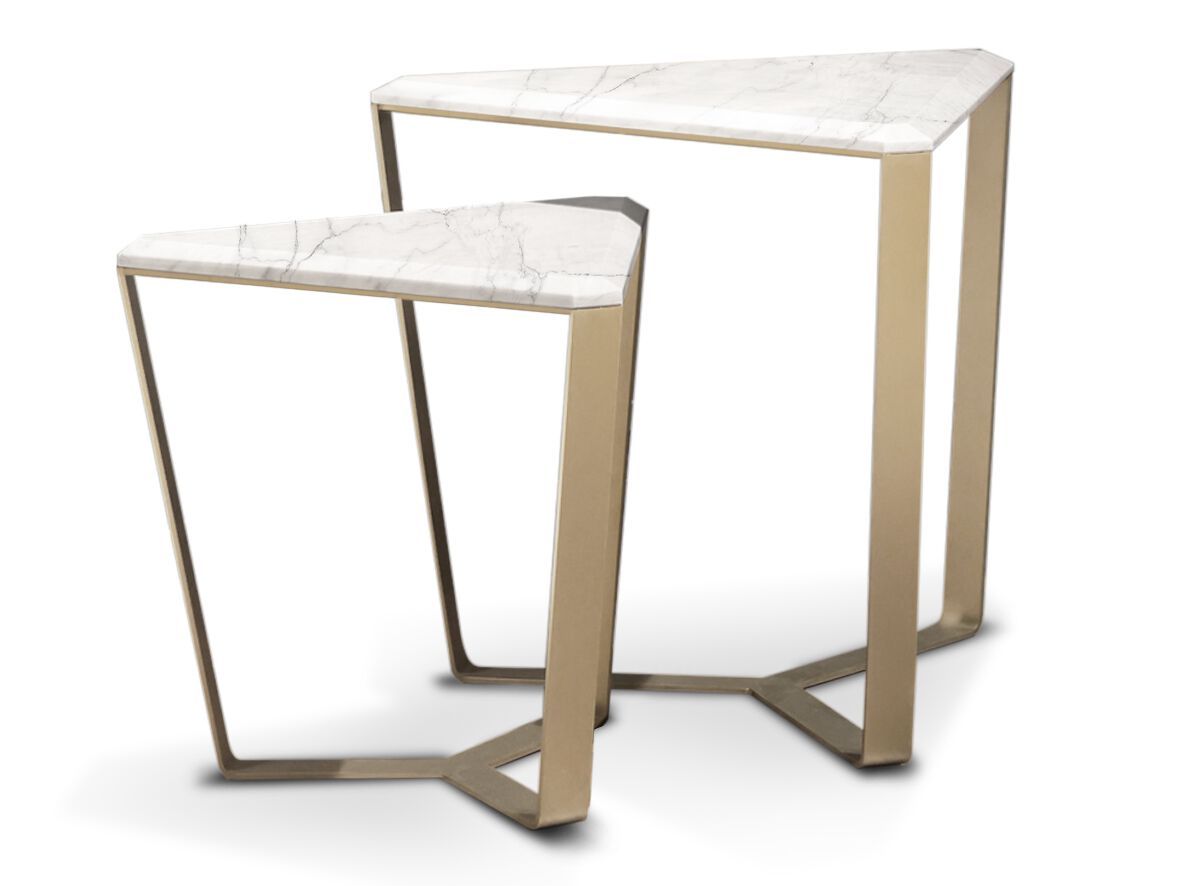 MORGAN Marble side table By Formitalia