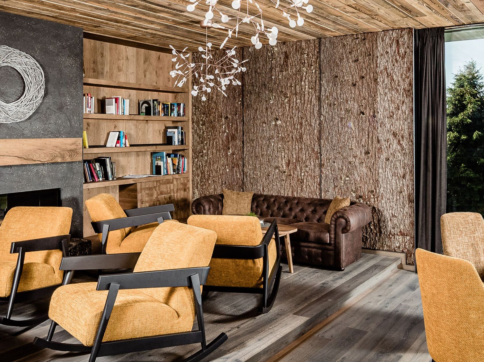 LARCH BARK WALL PANELS Larch bark wall tiles By Freund GmbH