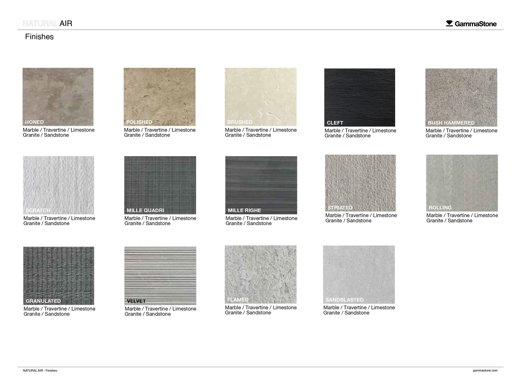 GAMMASTONE NATURAL AIR Natural stone Panel By GammaStone