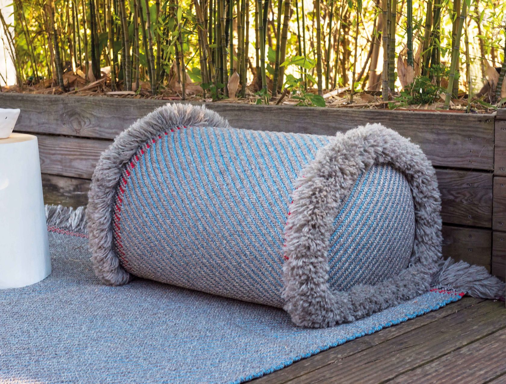 GARDEN LAYERS BLUE | Roll cushion Garden Layers Collection By GAN ...