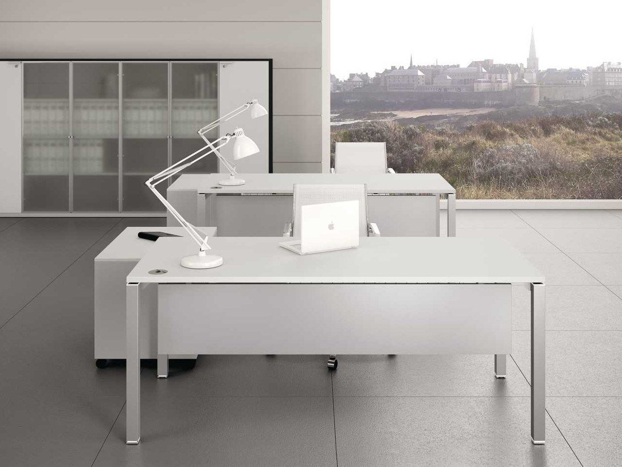 GATE Height-adjustable sectional office desk with cable management By ...