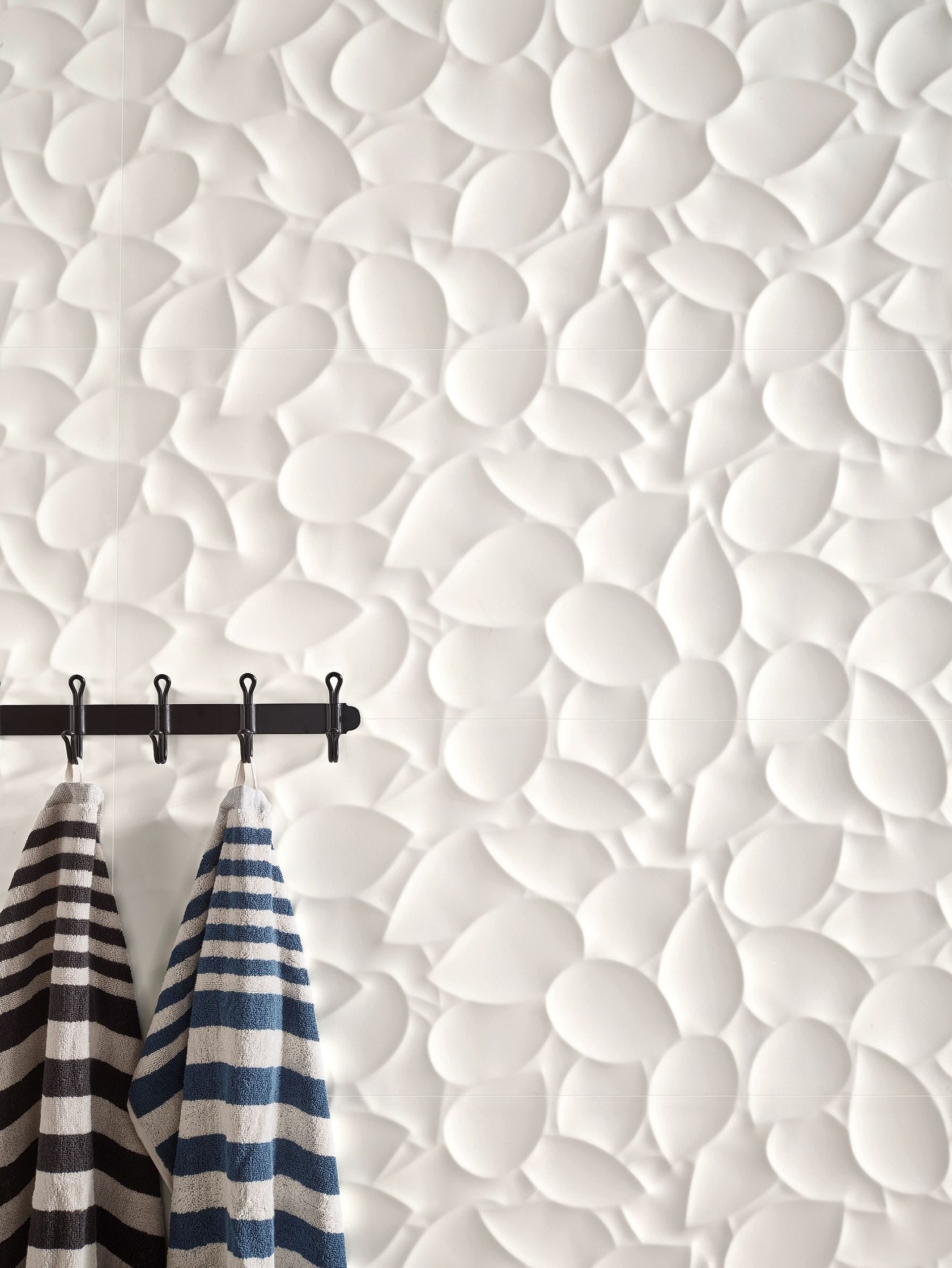 White-paste 3D Wall Cladding GENESIS By Love Tiles