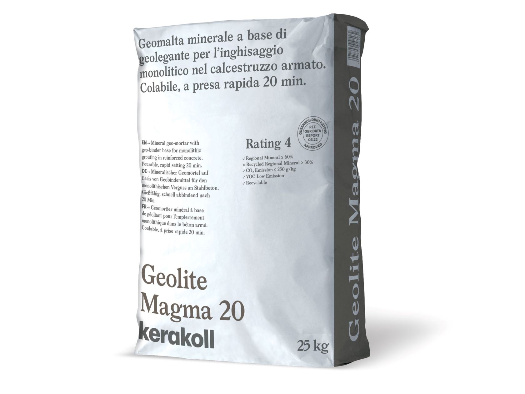 Geomalta minerale per l'inghisaggio GEOLITE MAGMA 20 - Kerakoll ...