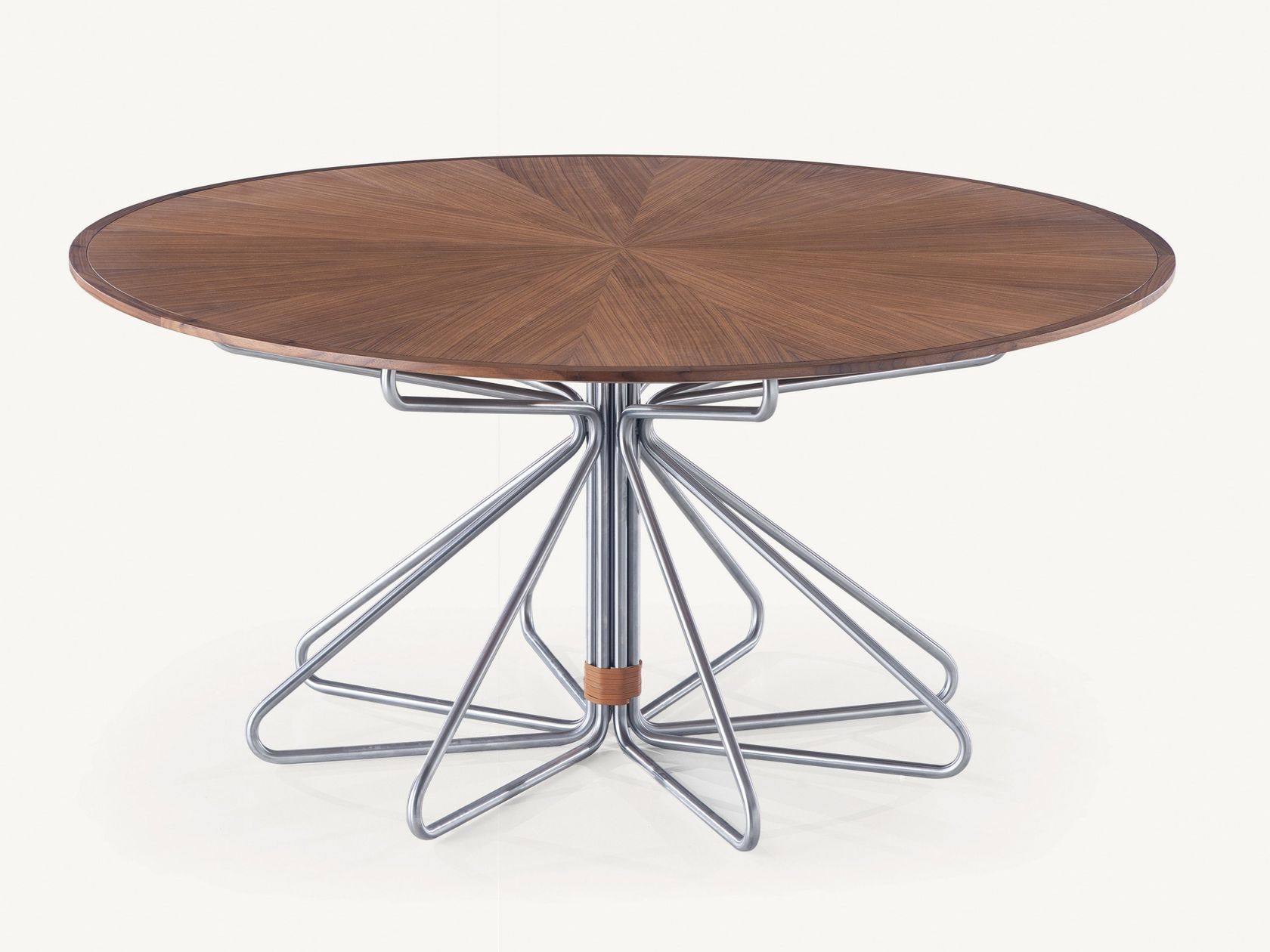 GEOMETRIC | Dining Table Round steel and wood dining table By ...