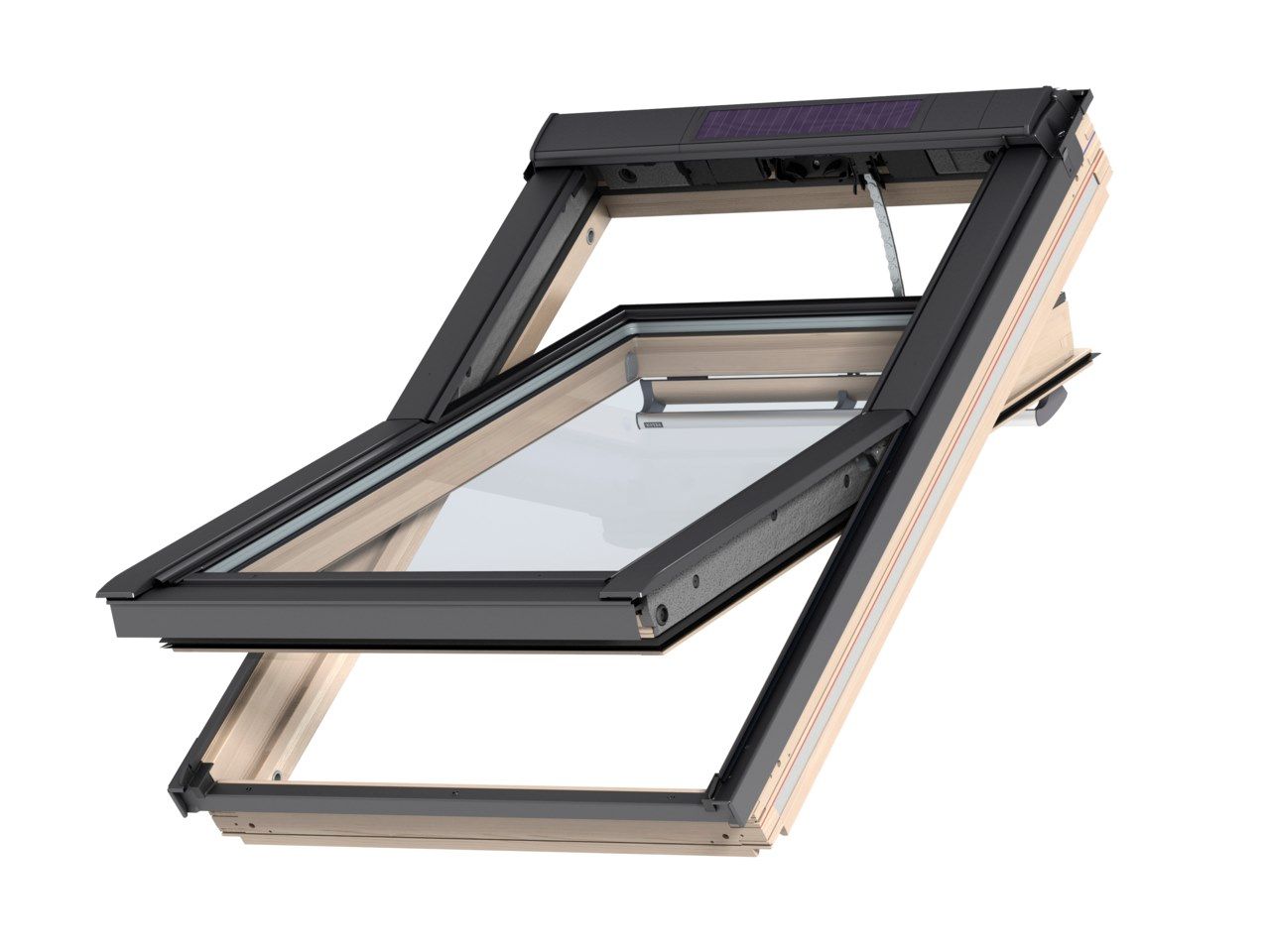 GGL INTEGRA® - Finestra a bilico solare - legno naturale - Libreria ...