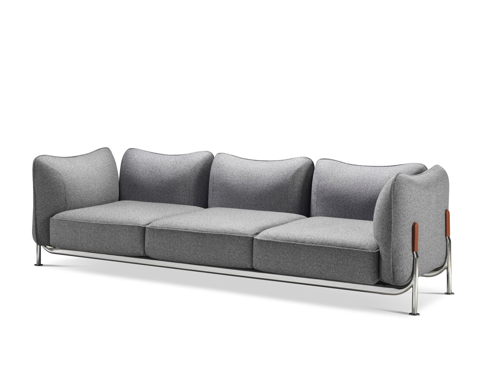 TASCA 3 seater metal sofa with metal structure By GHIDINI1961