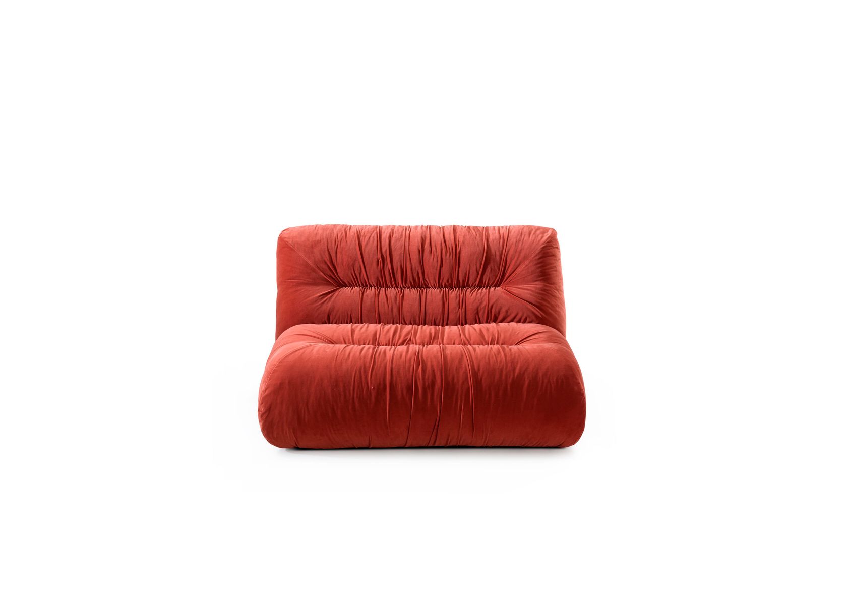 MAMBO Velvet armchair with armrests By GHIDINI1961