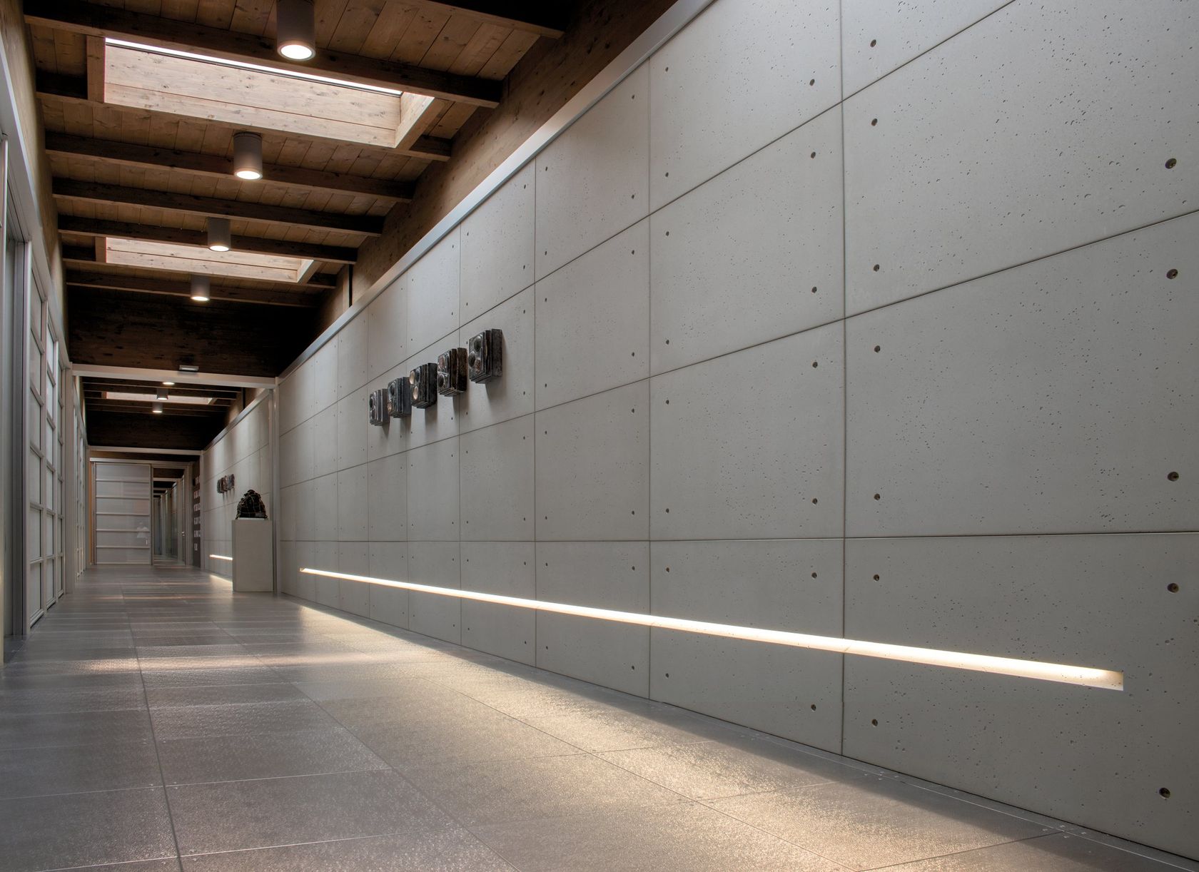 LED wall-mounted Anodized aluminium steplight GHOST FOR CLADDING By SIMES