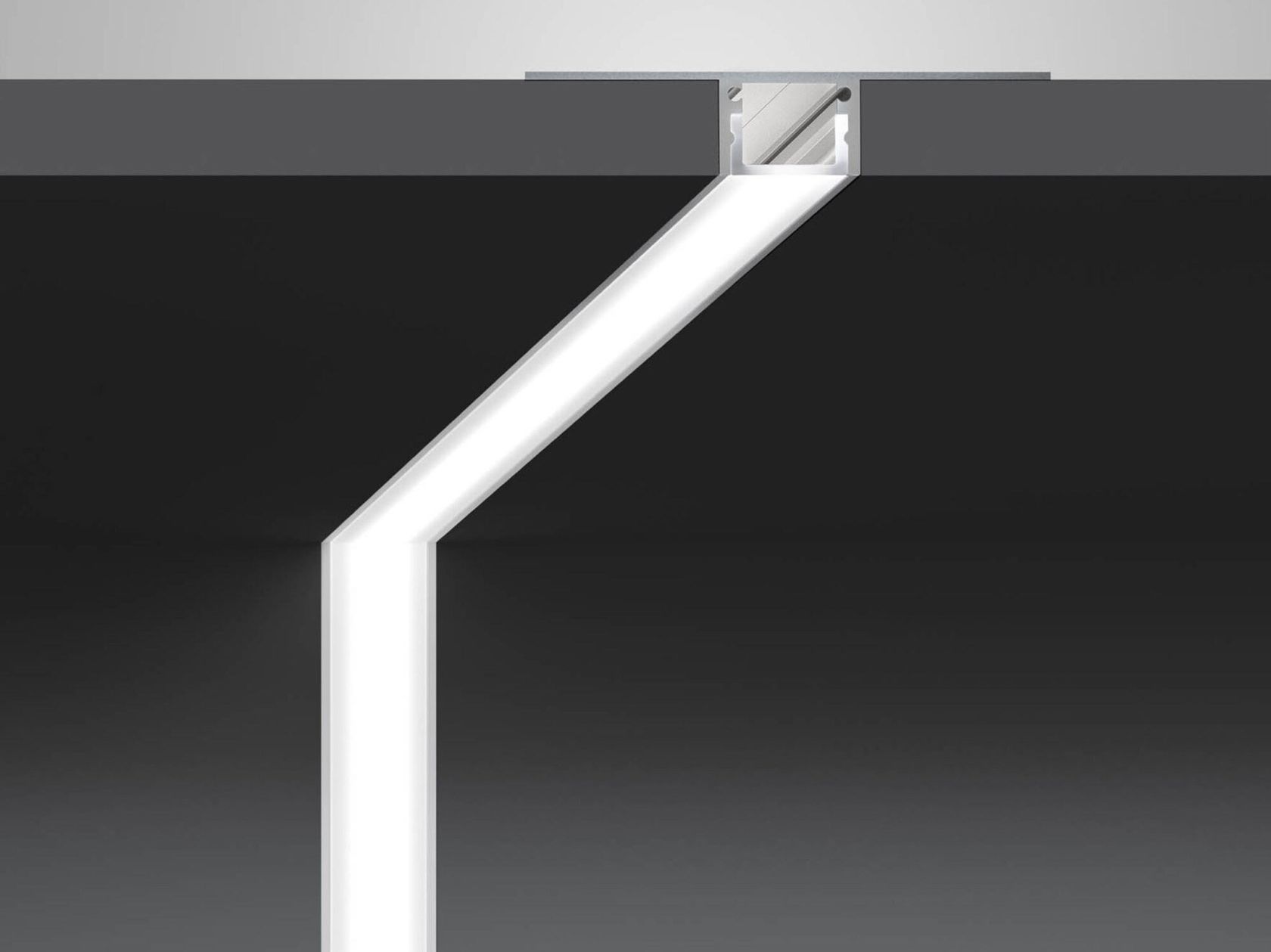 GHOST LINE 19 Aluminium linear lighting profile for LED modules By Olev