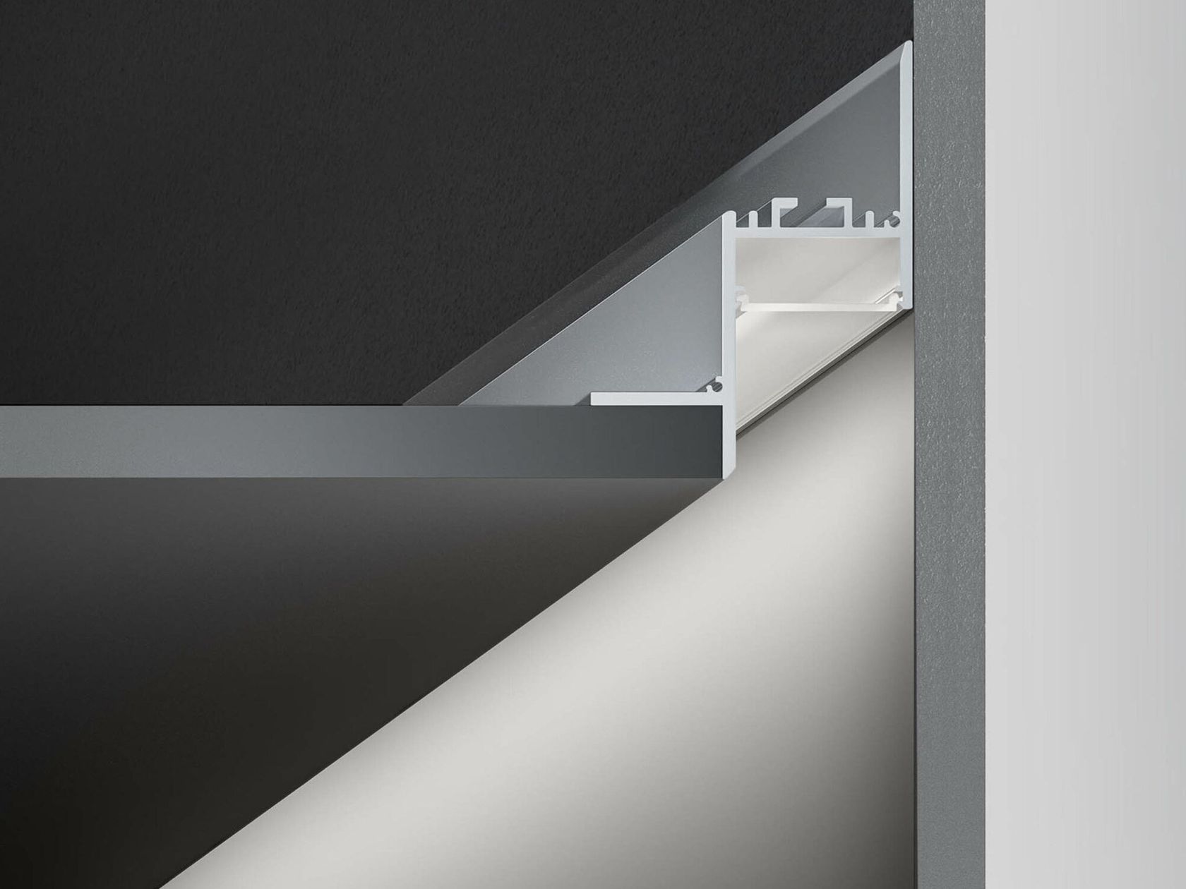 GHOST LINE 30 Aluminium linear lighting profile for LED modules By Olev