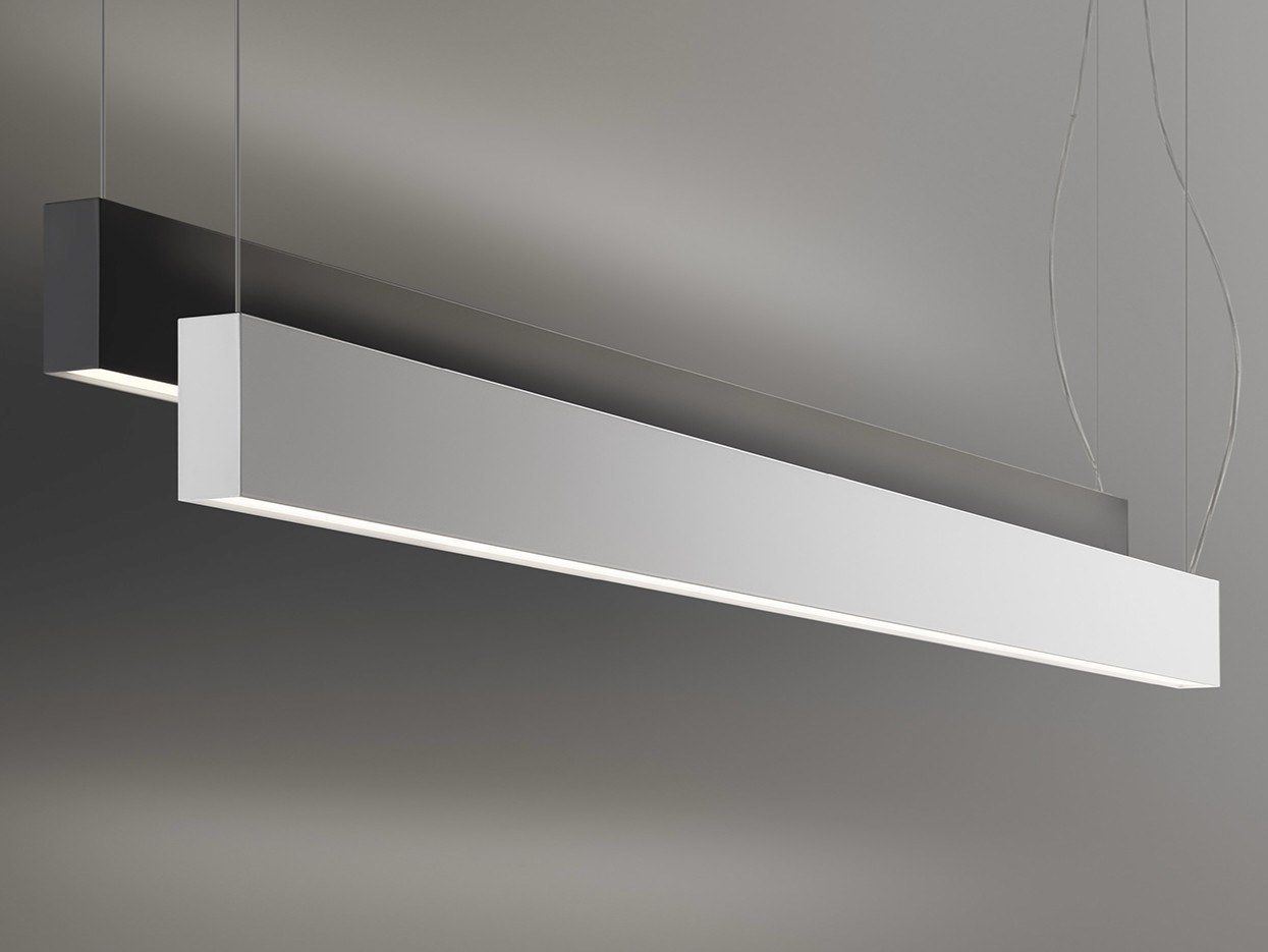LED direct-indirect light extruded aluminium pendant lamp GIANO ...