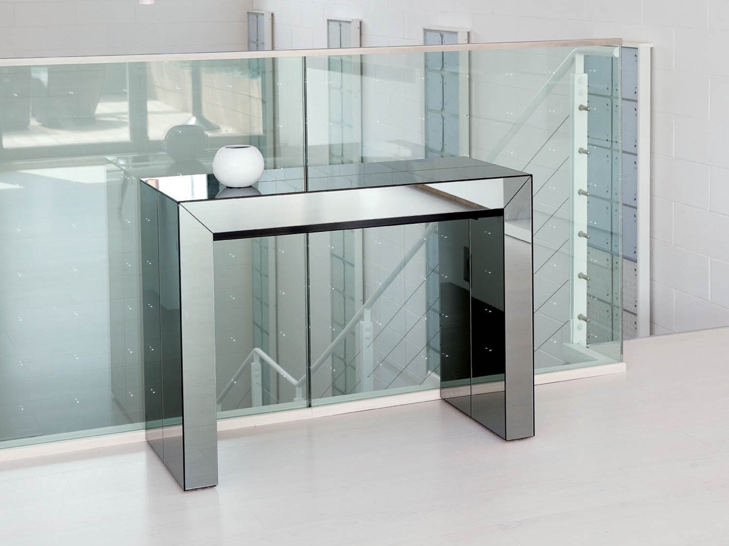 GLASS | Crystal console table By Ozzio Italia design Marco Pozzoli