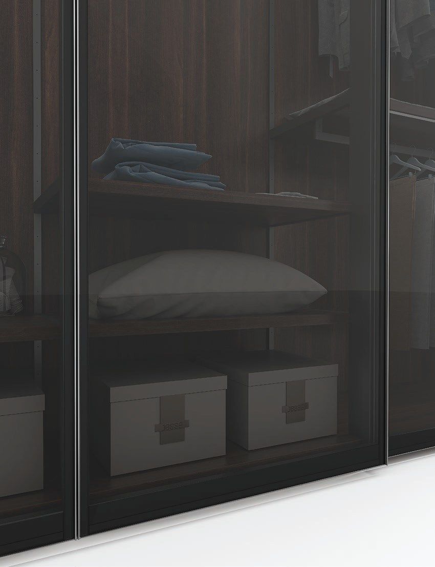 GLASS | Wardrobe with sliding doors By JESSE