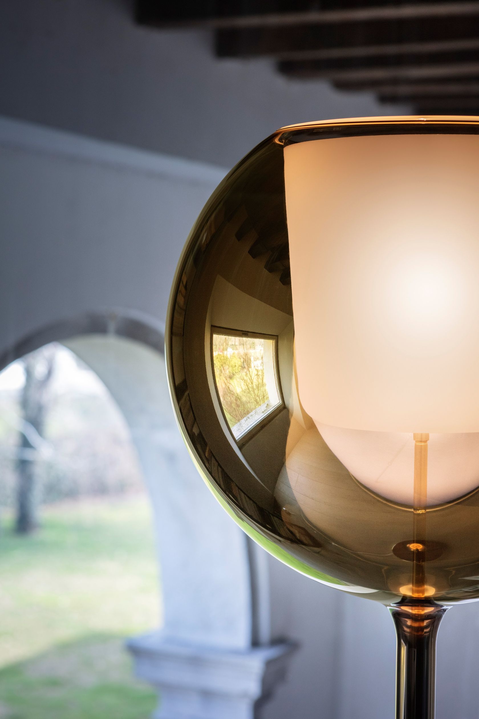 GLO Lampada da terra a LED in vetro borosilicato con dimmer By PENTA ...