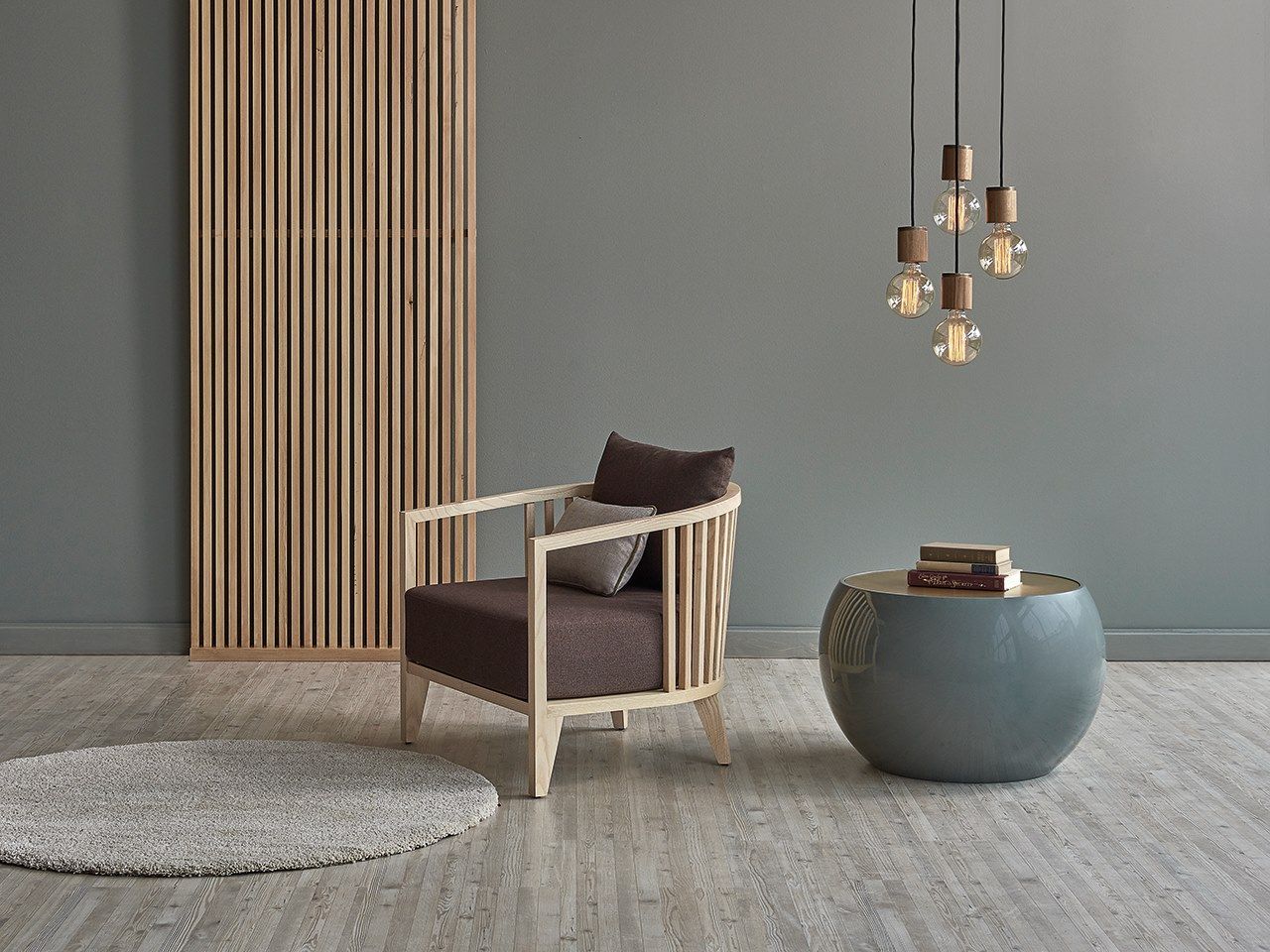 GOBA Upholstered easy chair with armrests By PARLA | design Arketipo Design