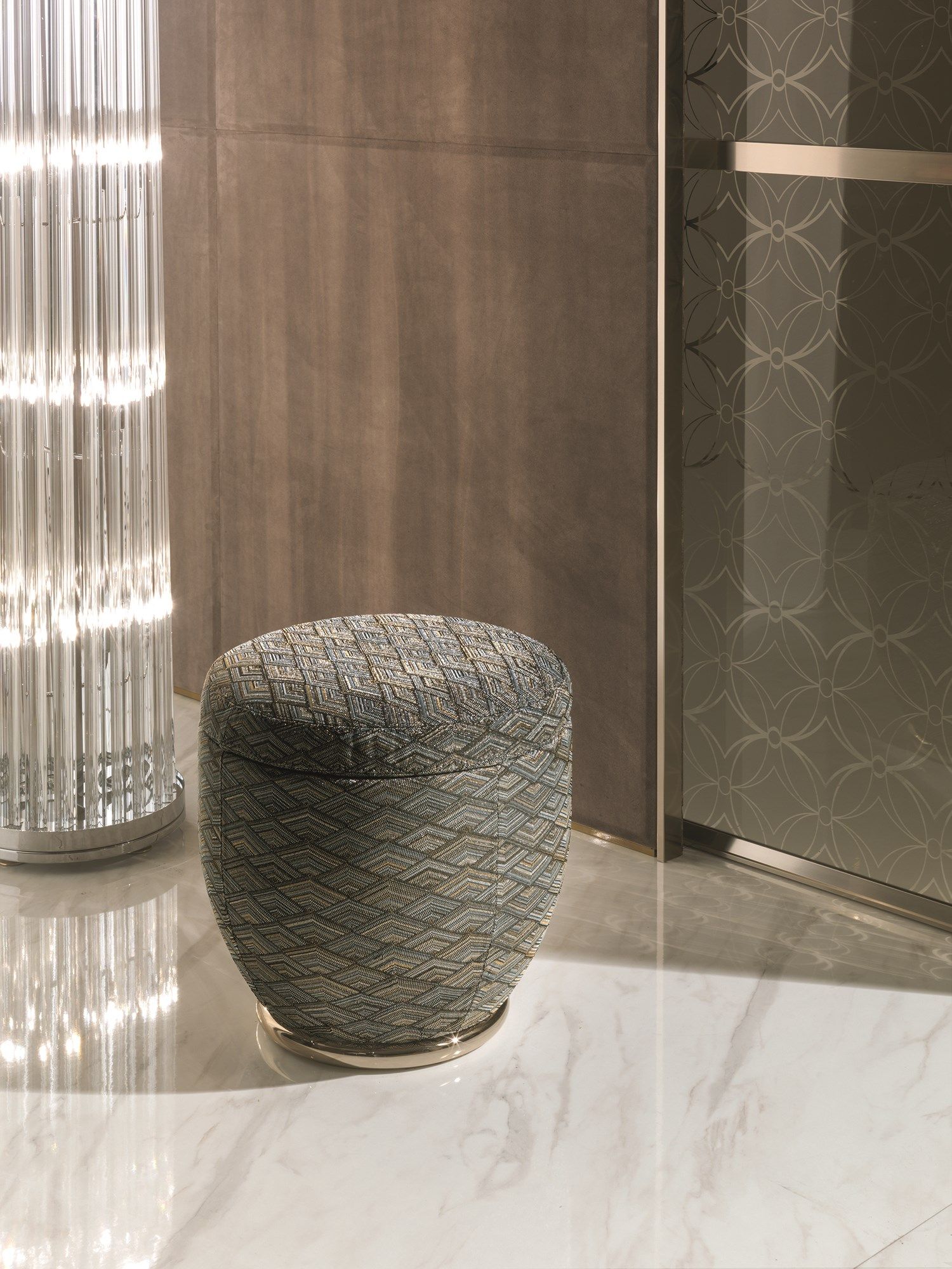 Round fabric pouf GODWIN | Fabric pouf Loveluxe 2014 – Royal collection ...