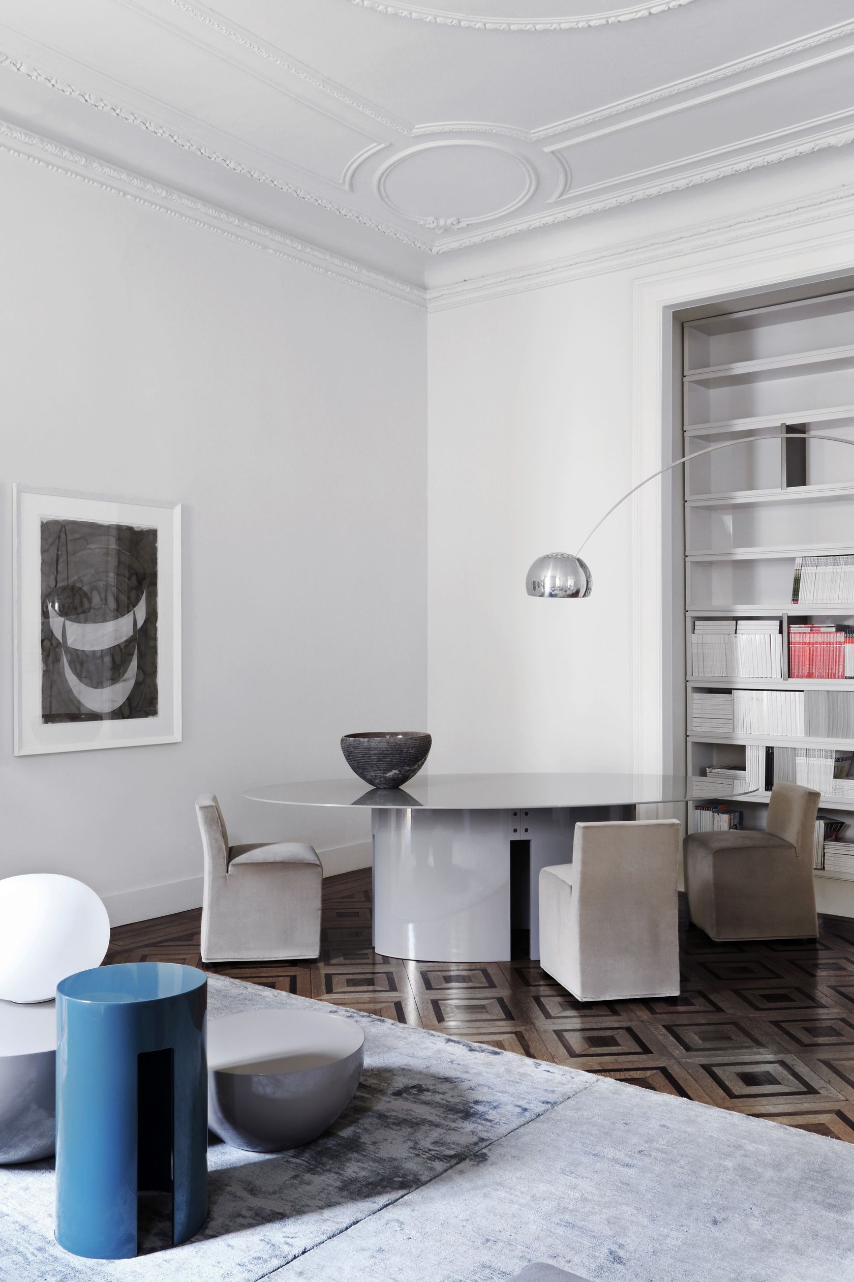 GONG Tavolo ovale da pranzo in legno By Meridiani