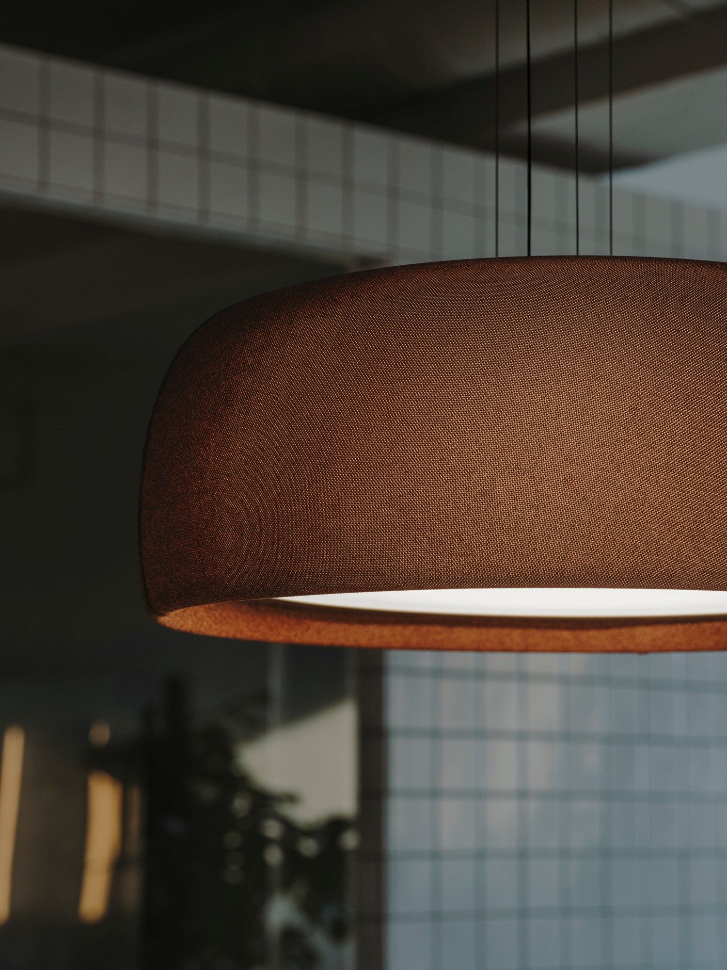 GONG LED fabric pendant lamp By LedsC4 | design Francesc Vilaró