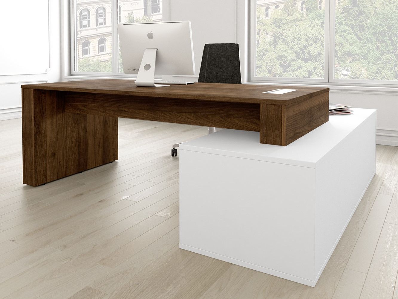 LINEA GRACE | Scrivania ad angolo By FERCIA