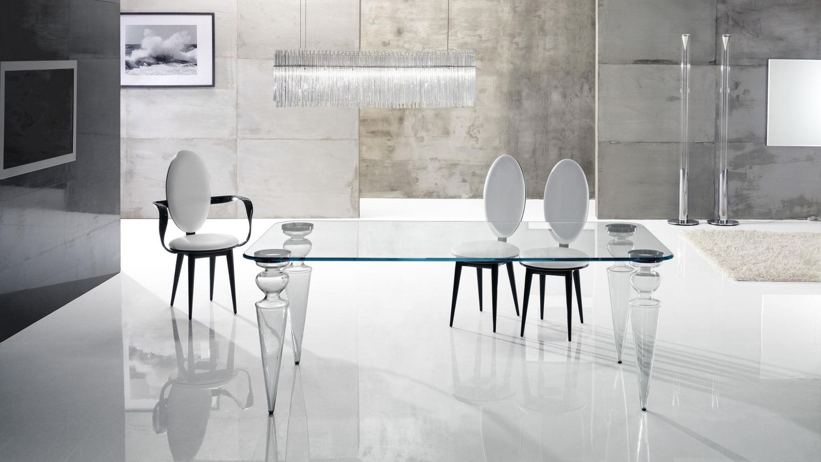 GRAN CANAL | Glass table Gran Canal Collection By Reflex design ...