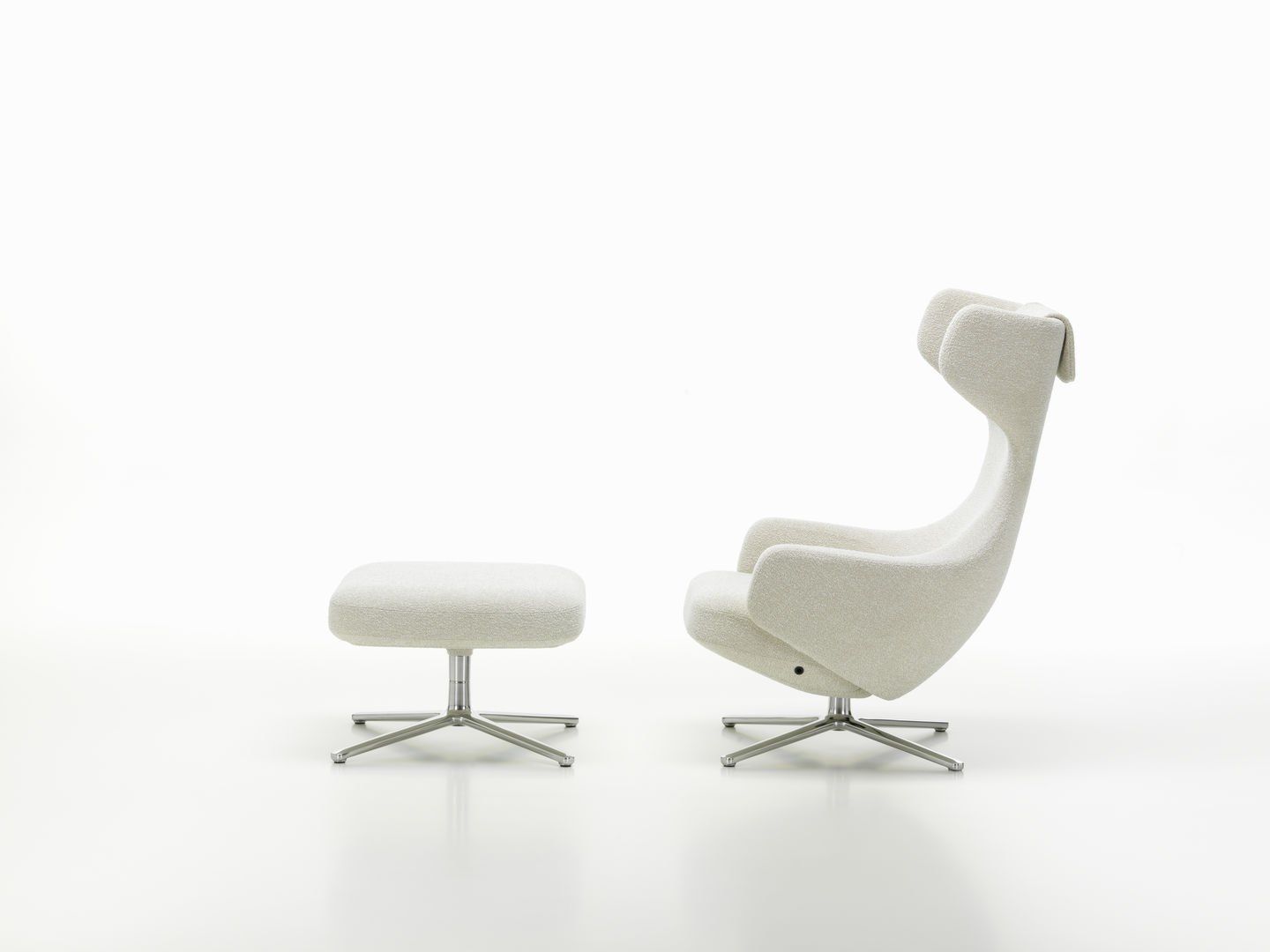 Swivel recliner armchair with footstool GRAND REPOS & OTTOMAN Repos ...
