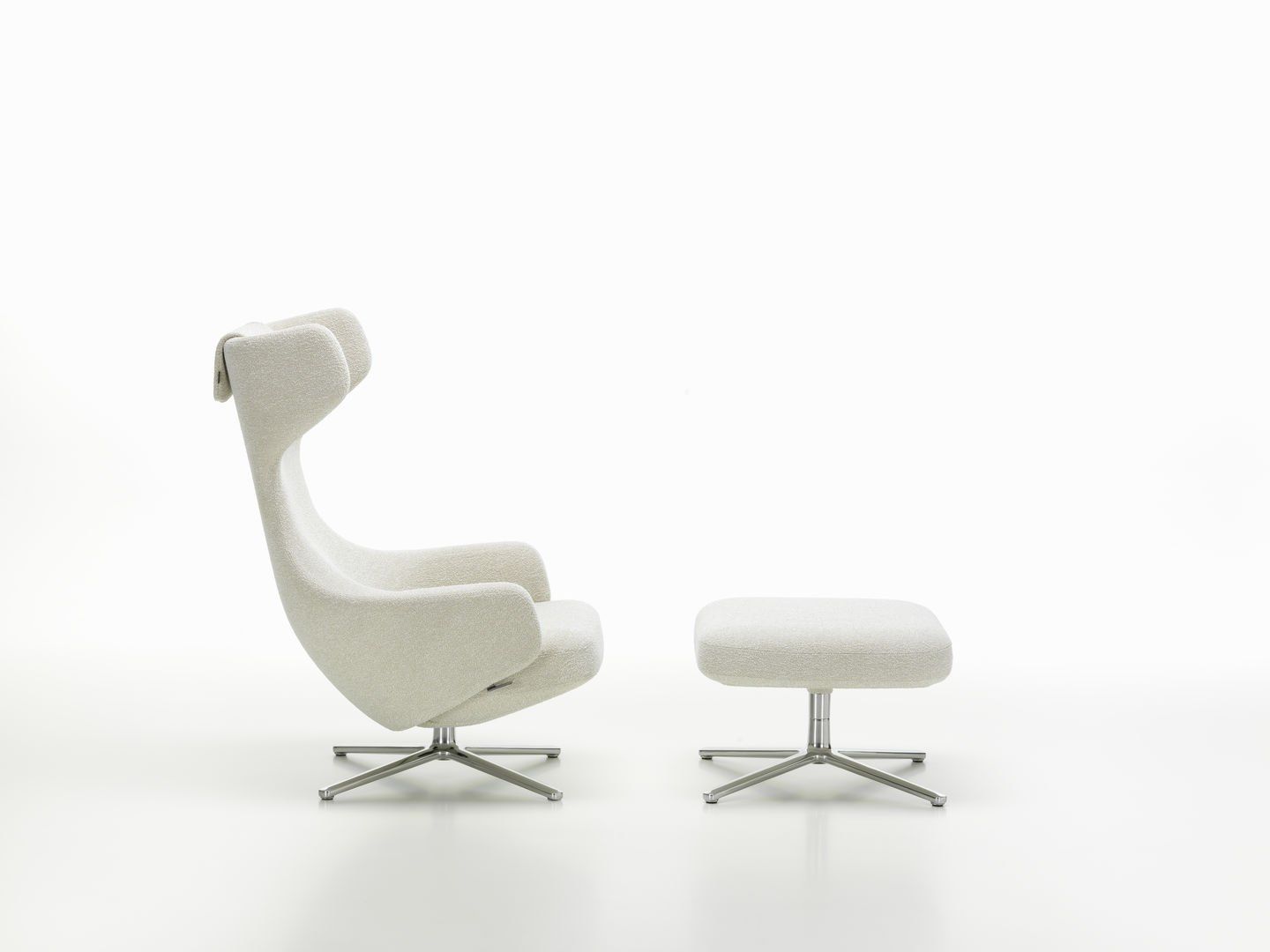Swivel recliner armchair with footstool GRAND REPOS & OTTOMAN Repos ...